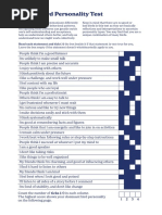 The Bird Personality Test PDF | PDF | Birds | Citation