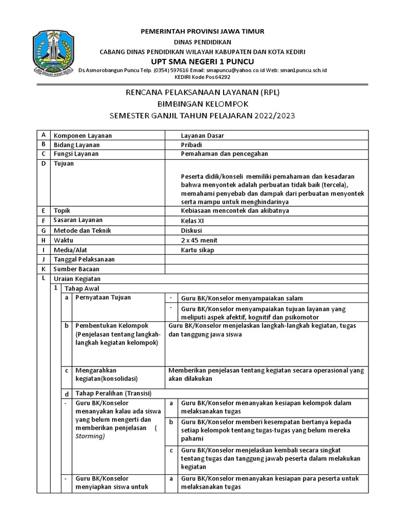 RPL Bimbingan Kelompok 2 | PDF