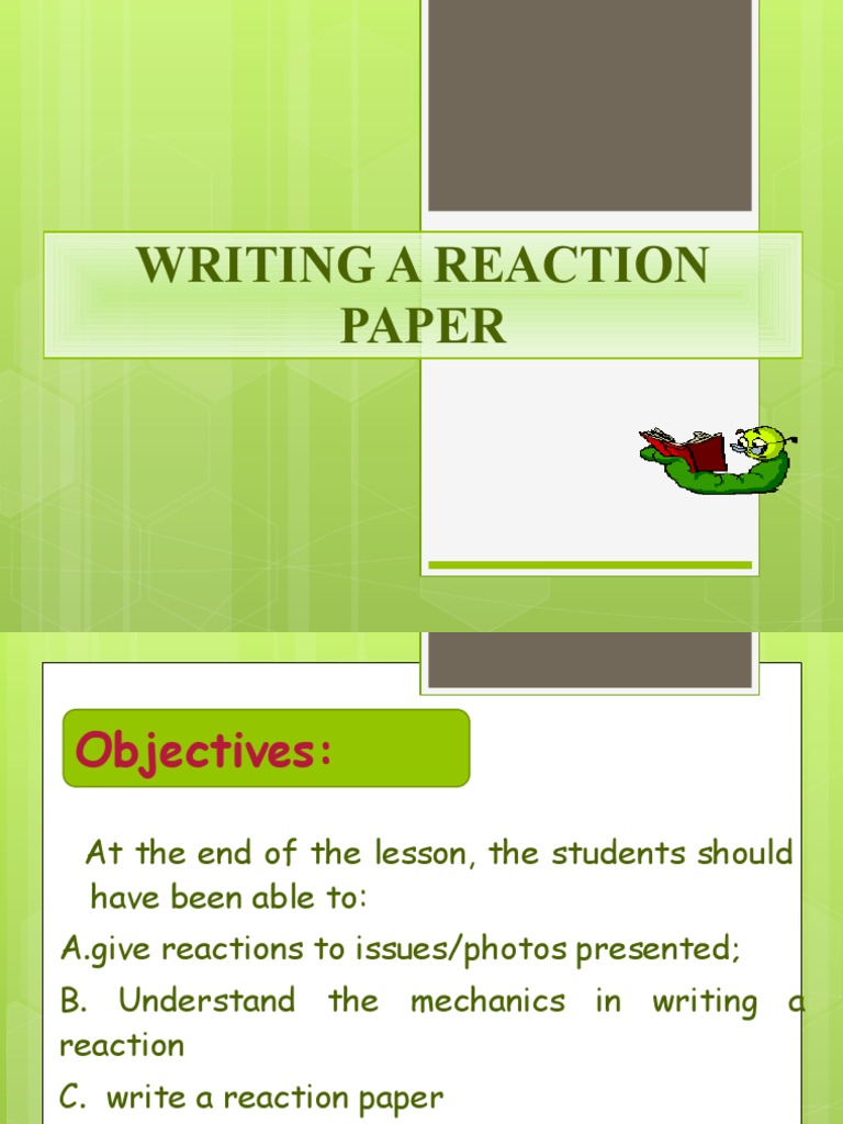 How to Write a Reaction Paper | PDF