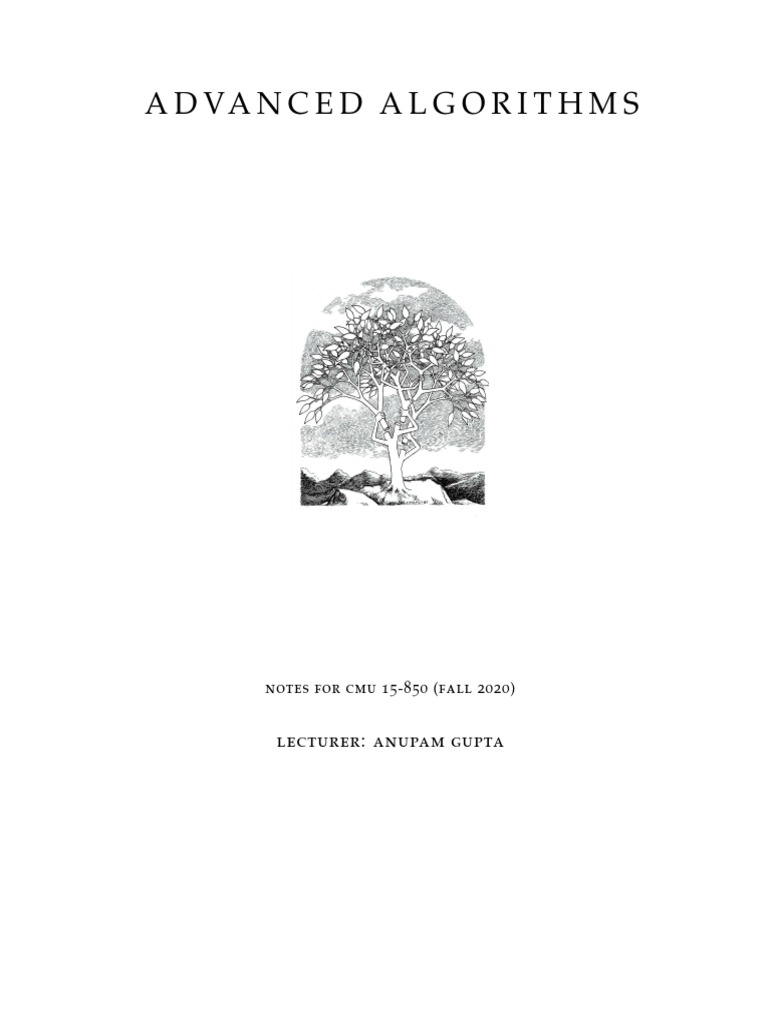 Advanced Algorithms Course Notes CMU | PDF | Applied Mathematics ...
