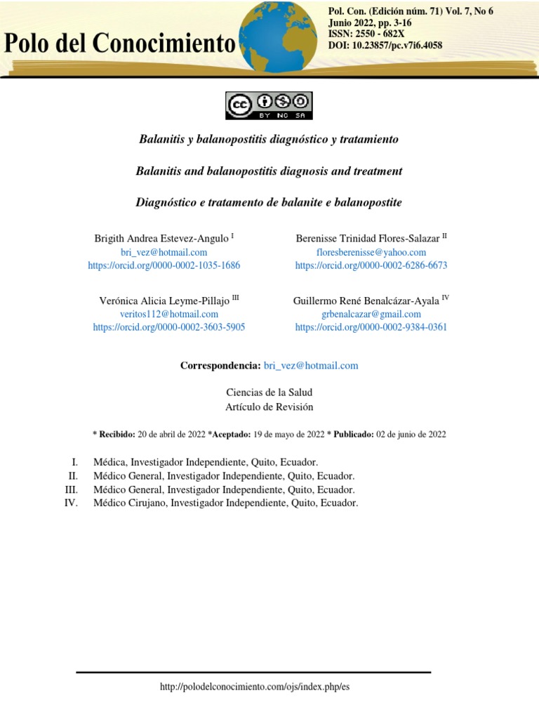 Balanitis Aguda | PDF | Circuncisión | Ciencias de la Salud