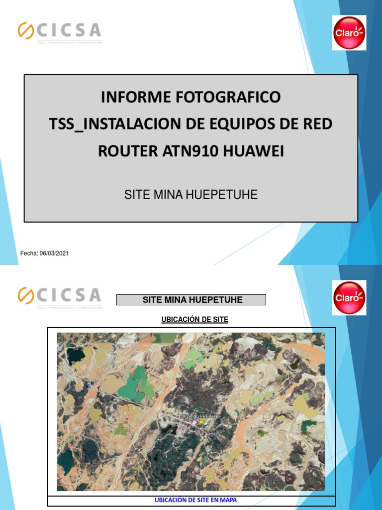 Tss - Instalacion de Router Atn910 Site Huepetuhe Mina | PDF | Energia electrica | Electricidad