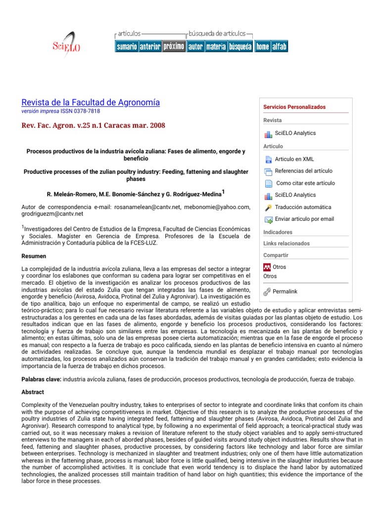Procesos productivos de la industria avícola zuliana_ Fases de alimento ...