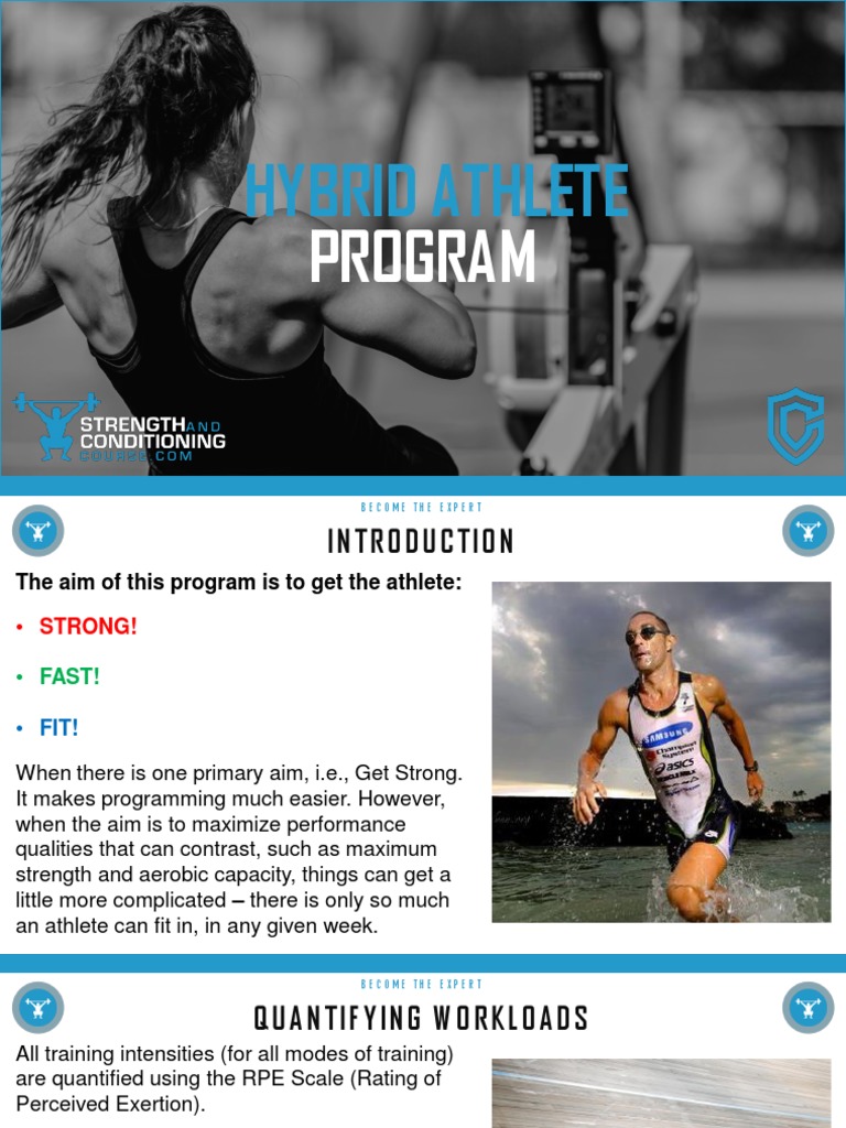Hybrid Athlete Program-1 | PDF | Weight Training | Management Of Obesity