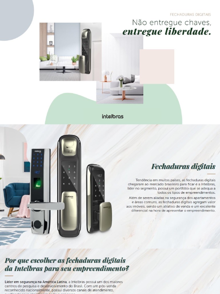 Apresentação Fechaduras Digitais Completo Nova | PDF