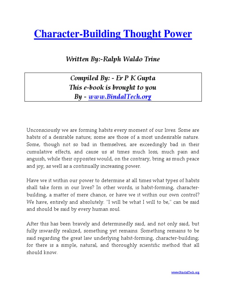 Power of Thoughts | PDF | Thought | Soul