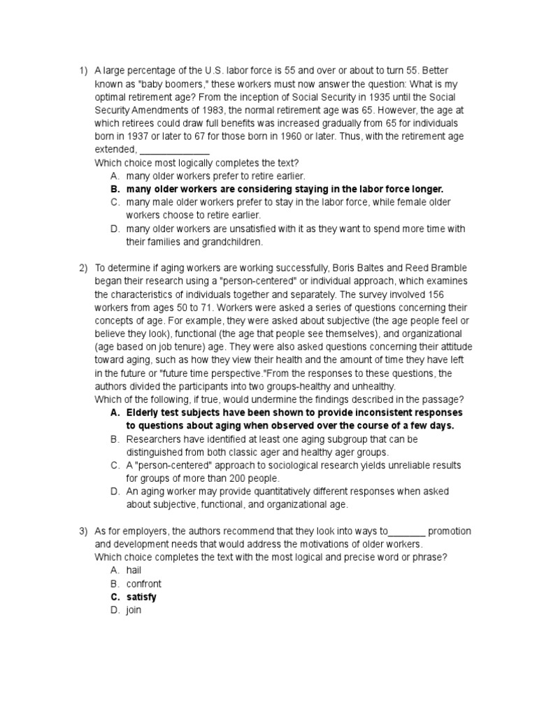 Social Passages - Practice - STP-1.answers 2 | PDF | Stress (Biology ...