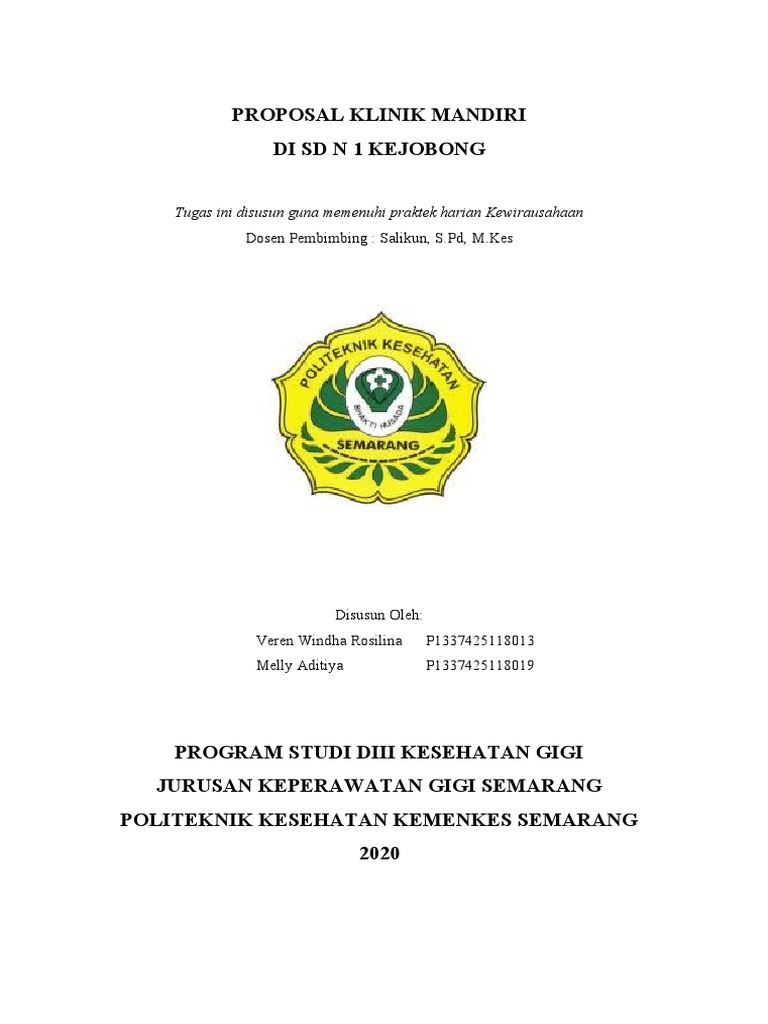 Proposal Klinik Mandiri | PDF
