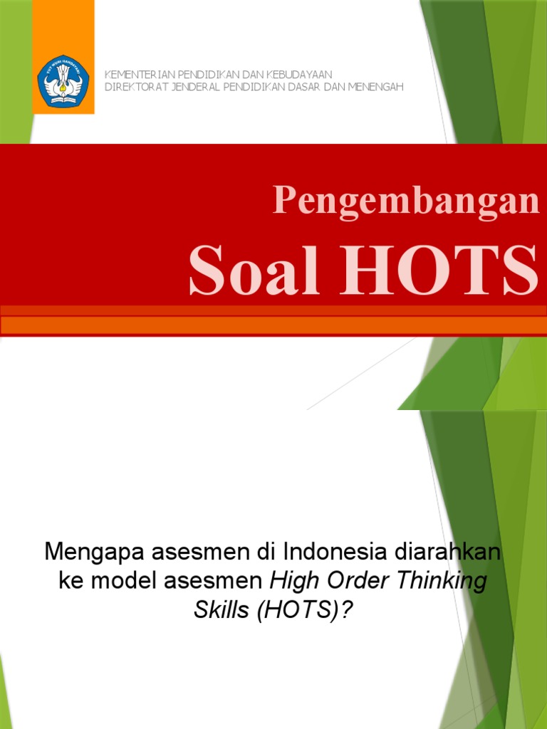 Pengembangan Soal HOTS di Pendidikan Indonesia | PDF