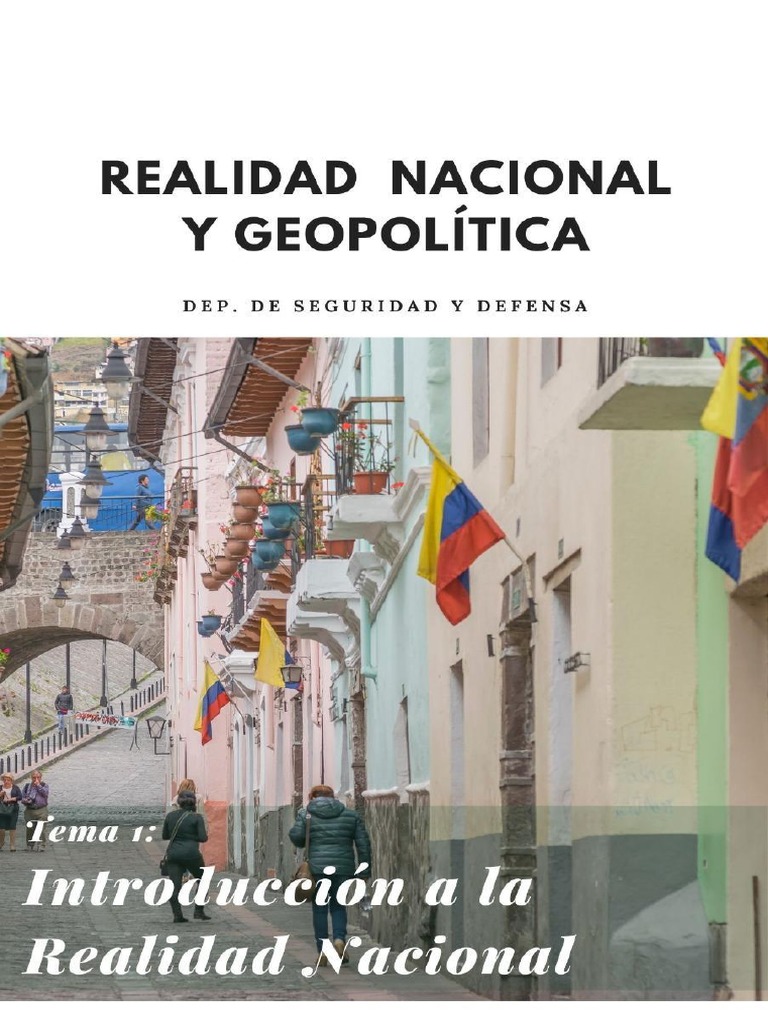 TEMA 1 - Introduccion A La Realidad Nacional | PDF | Percepción | Realidad