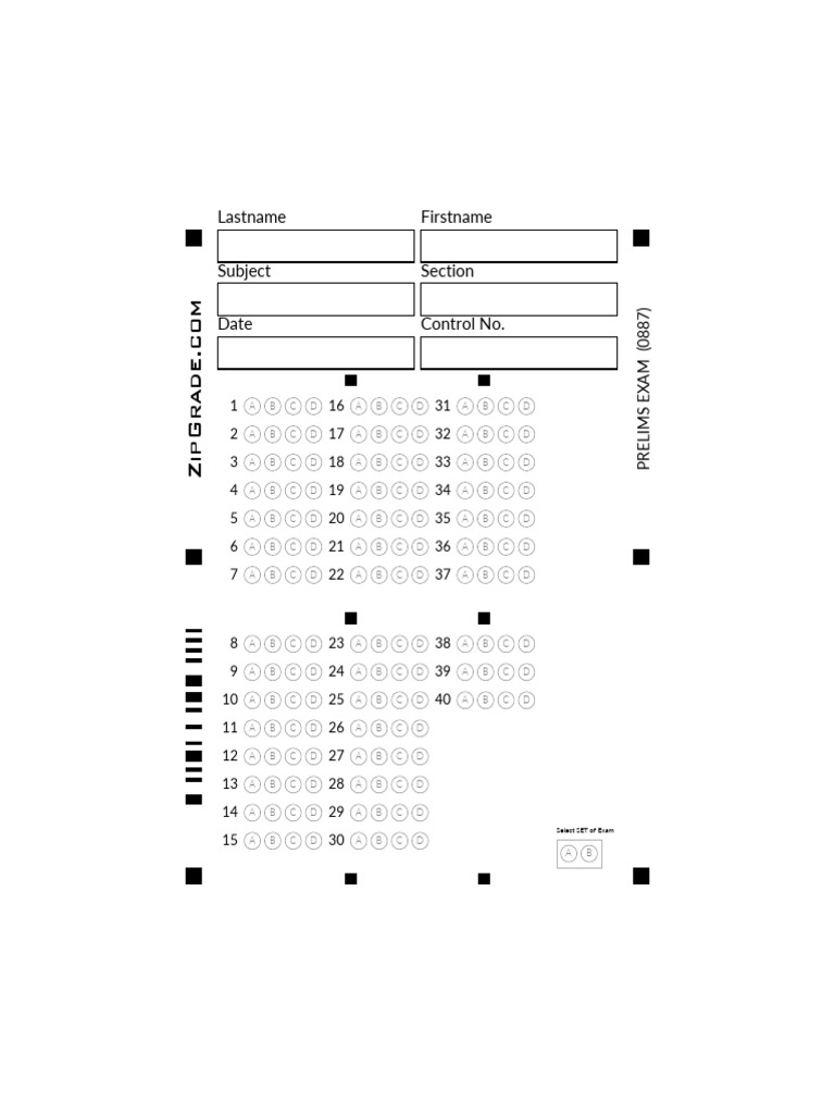 Lastname Firstname: Select SET of Exam | PDF