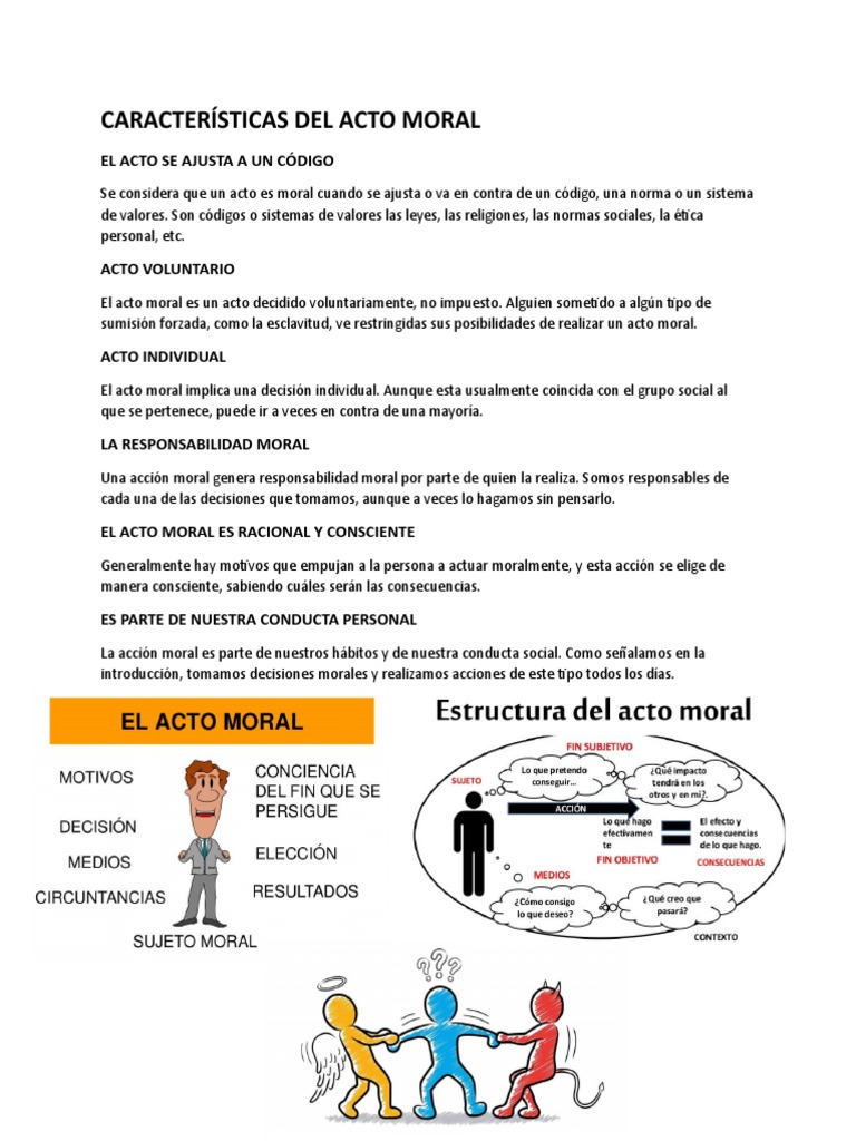 Características Del Acto Moral | PDF