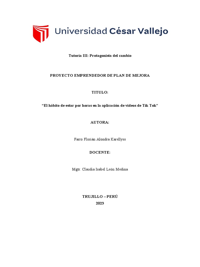 Proyecto Emprendedor-3ra Parte | PDF | Aplicación movil