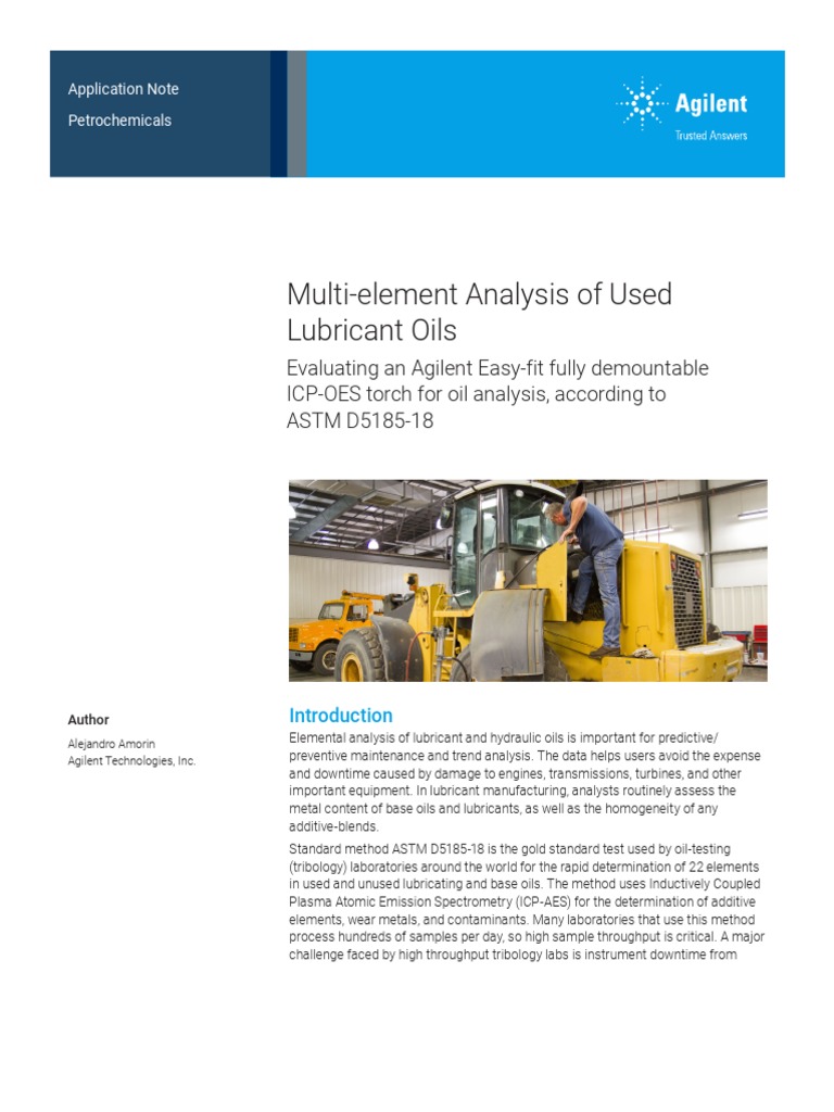 Advanced Oil Analysis Techniques | PDF | Detection Limit | Chemistry