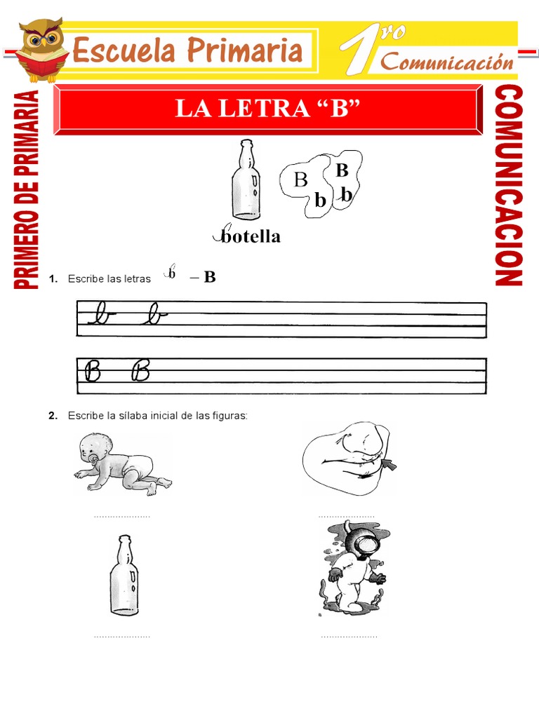 Actividades de la letra B para primer grado | PDF | Lingüística