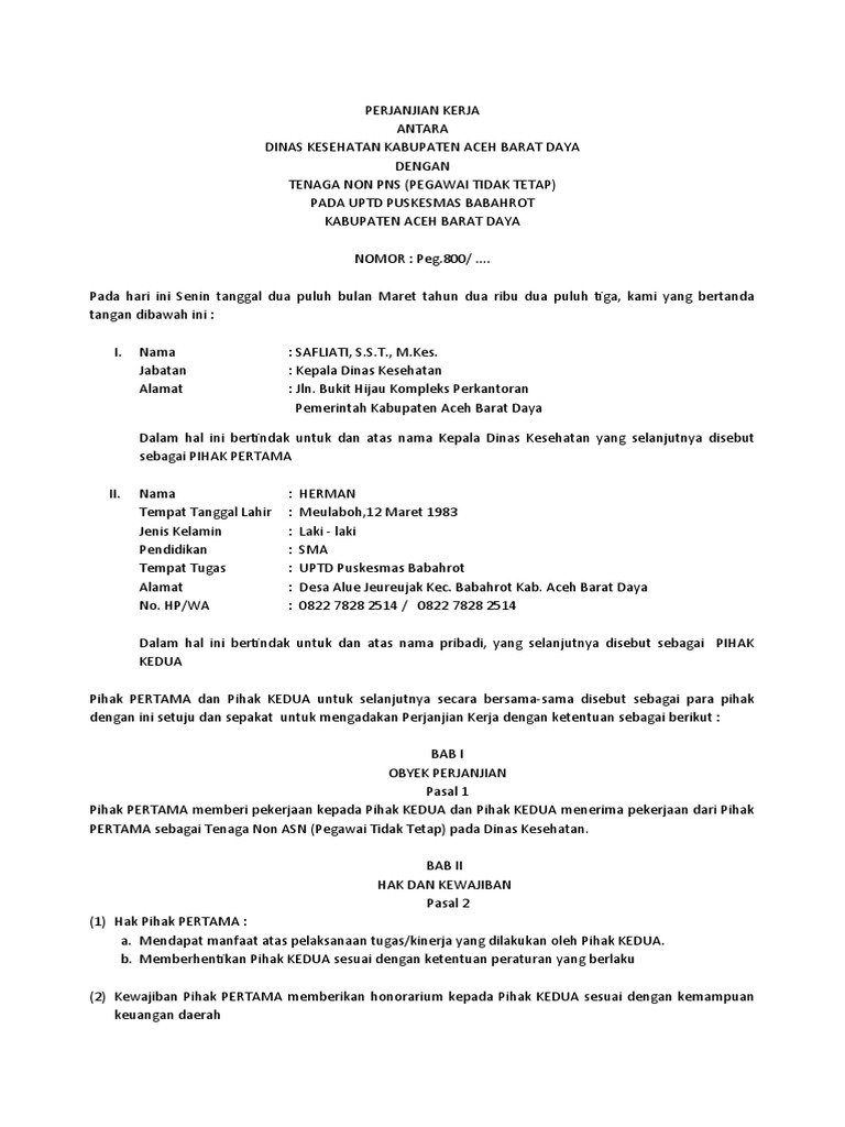 PK NON ASN 2023 Final Ona | PDF
