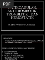 Obat Antikoagulan, Koagulan, Hemostatika - Farmakologi-Tetria | PDF