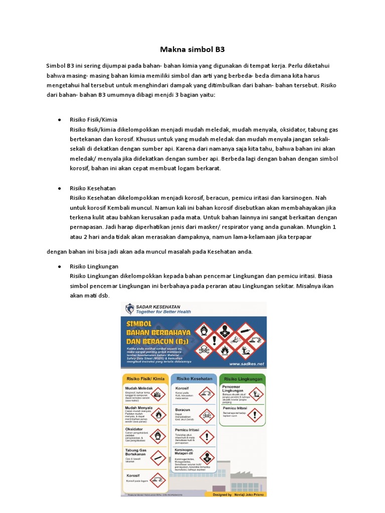 Makna Simbol B3 | PDF | Pengembangan Diri