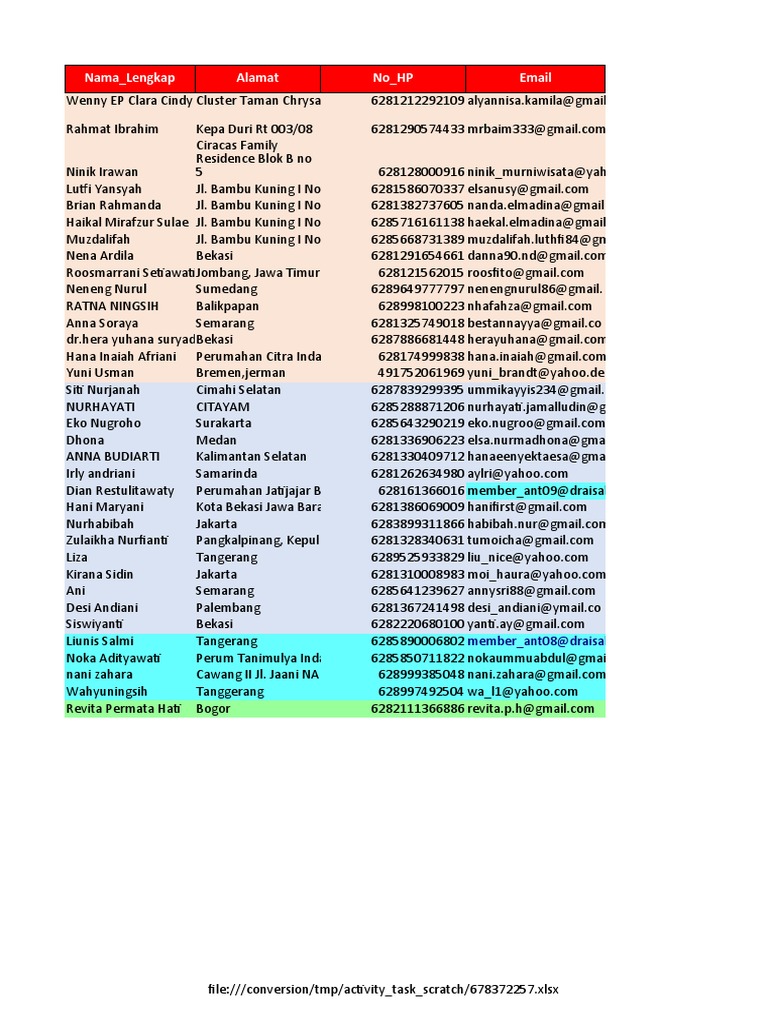 Format Anggota New | PDF
