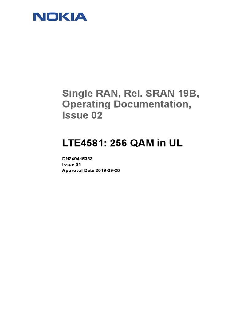 Lte4581 - 256 QAM in UL | PDF | Modulation | Computer Networking