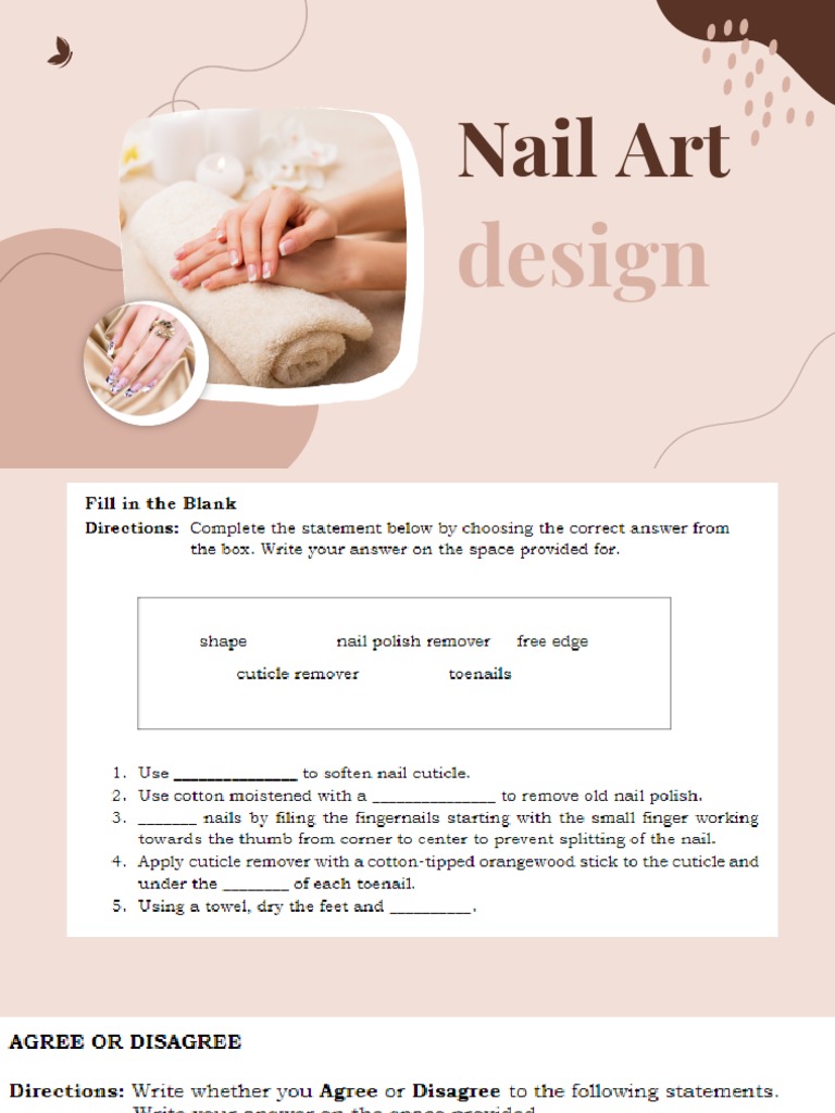 Nail Art | PDF | Nail (Anatomy) | Personal Protective Equipment