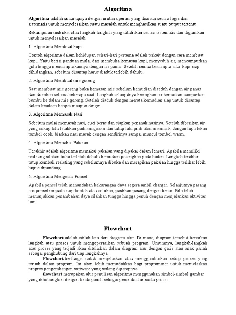 Bahan Ajar Flowchart | PDF | Metode & Bahan Ajar | Teknologi & Rekayasa