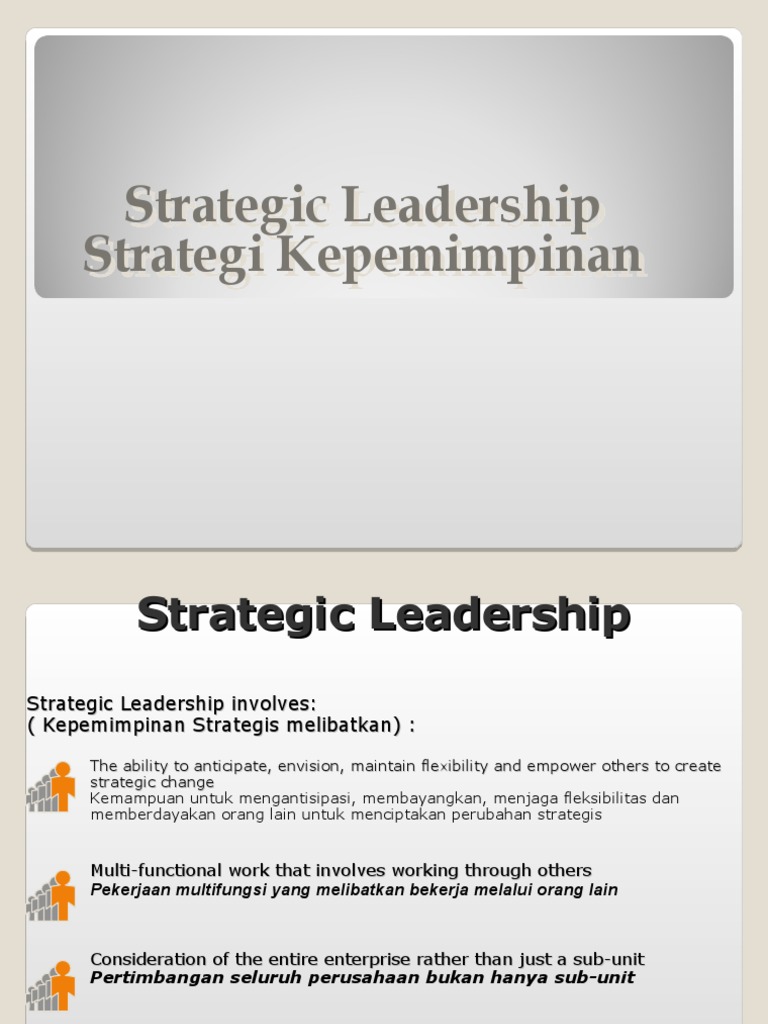 Strategic Leadership and Management Insights | PDF | Strategic ...