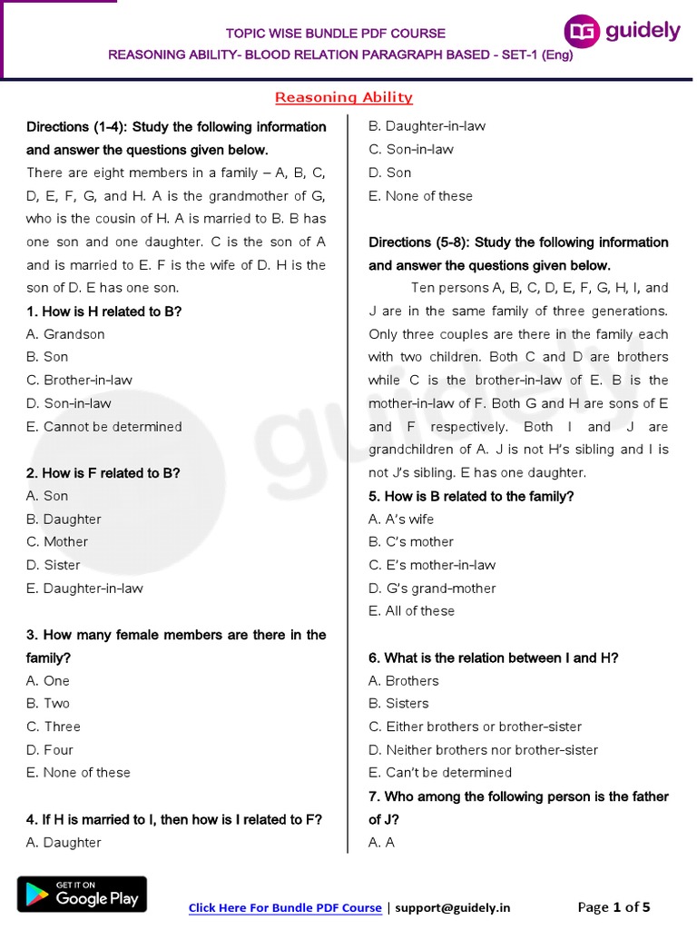 Blood Relation | PDF | Family | Qr Code