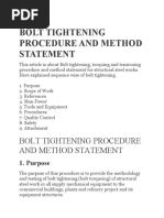 Bolt Torquing and Tensioning Procedure | PDF | Screw | Nut (Hardware)
