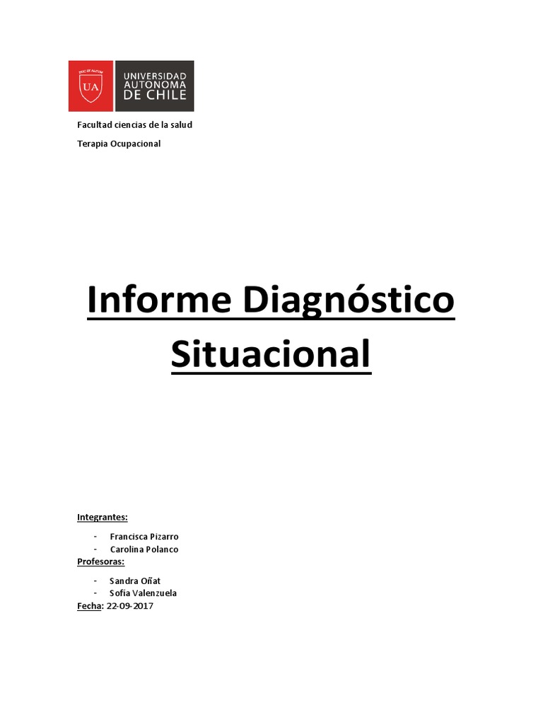 Informe Diagnostico Situacional | PDF | Hospital | Psiquiatría