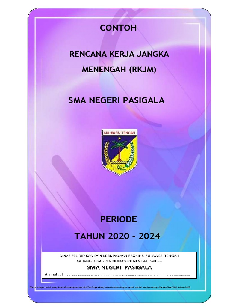 Contoh RKJM SMAN Pasigala 2020-2022 (1) Cari Profil | PDF