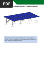 Fixed Solar Mounting Structure Drawing | PDF | Equipment