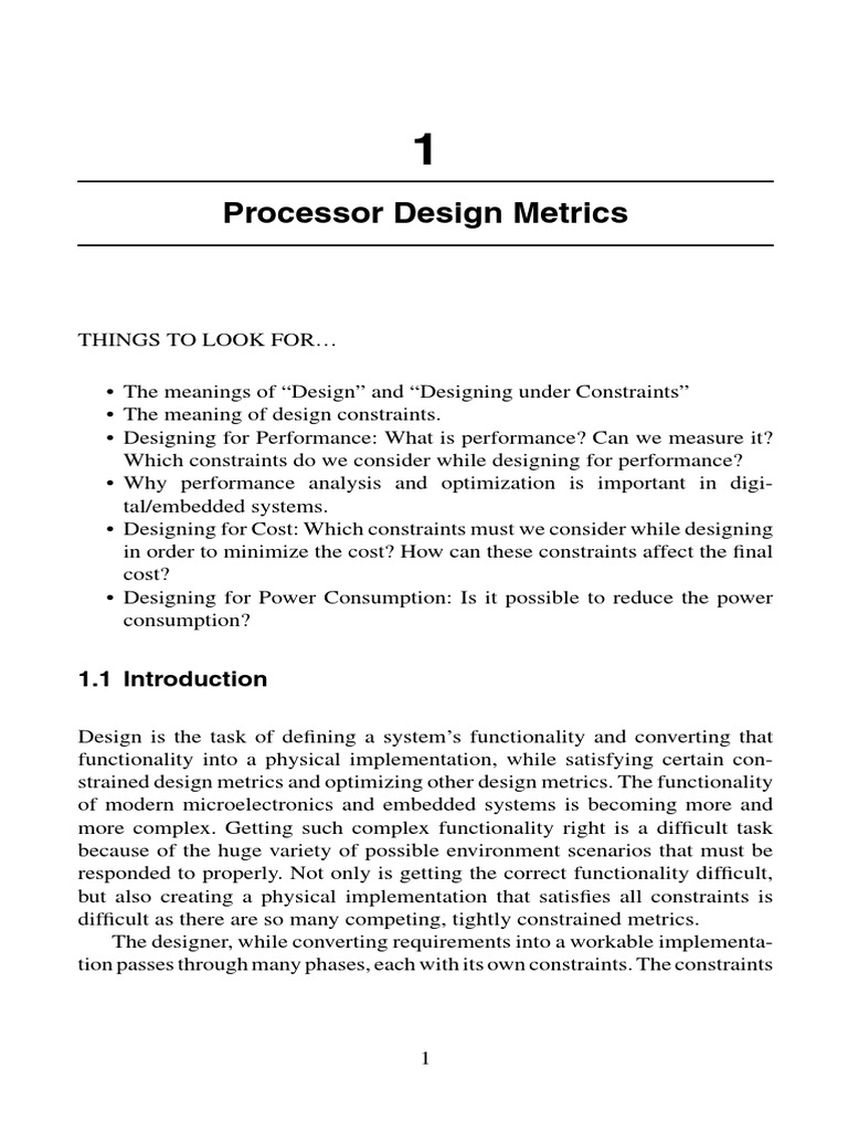session5-Processor design metrics-introduction | PDF | Reliability Engineering | Central ...