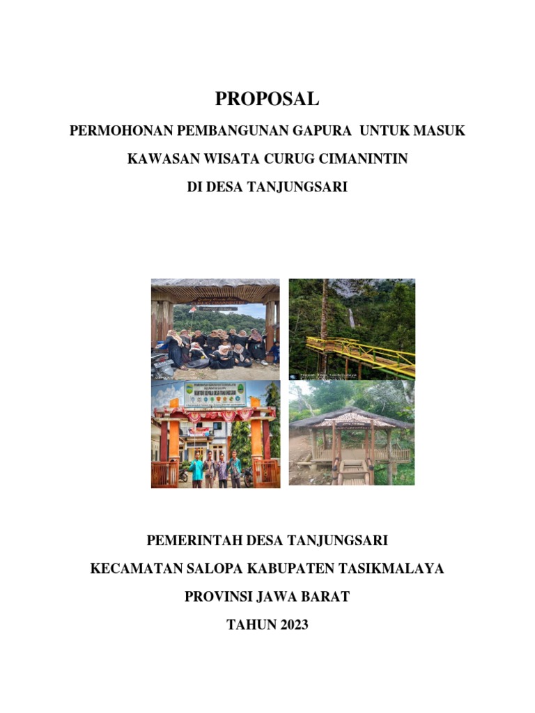 Proposal Gapura Wisata Curug | PDF