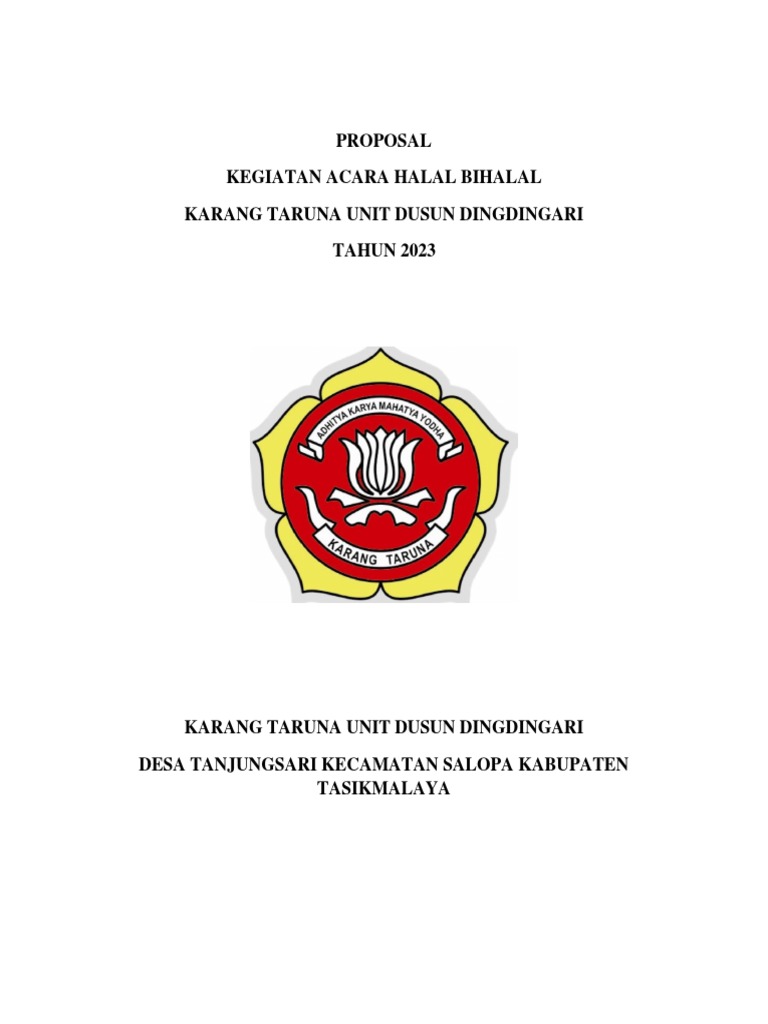 Proposal Halal Bihalal 2023 | PDF