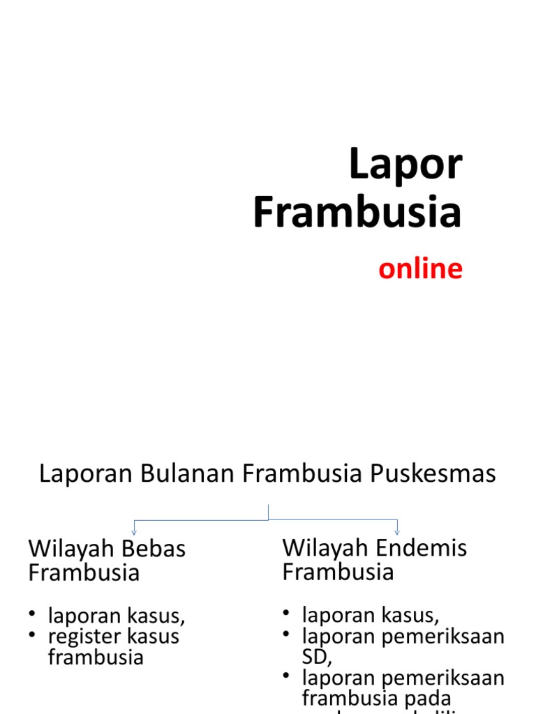 Laporan Bulanan Frambusia 2025 | PDF