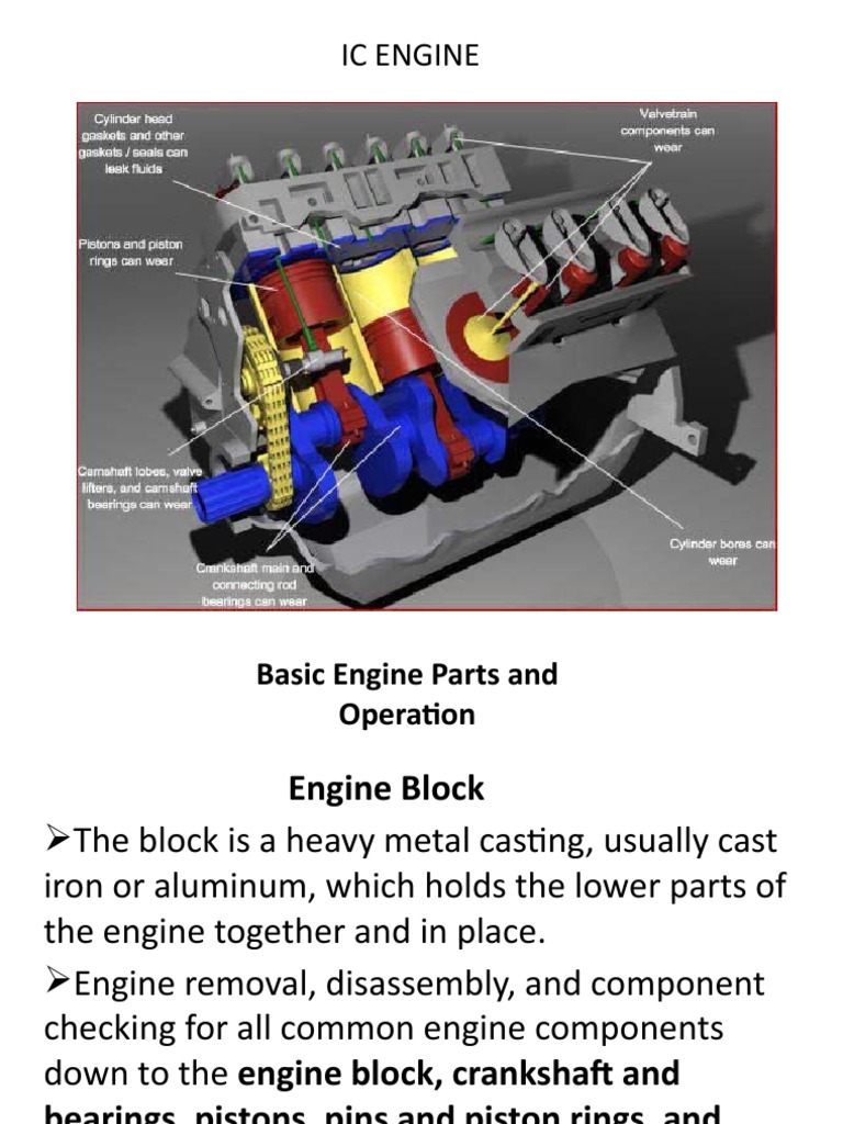 IC Presentation Two | PDF | Piston | Internal Combustion Engine