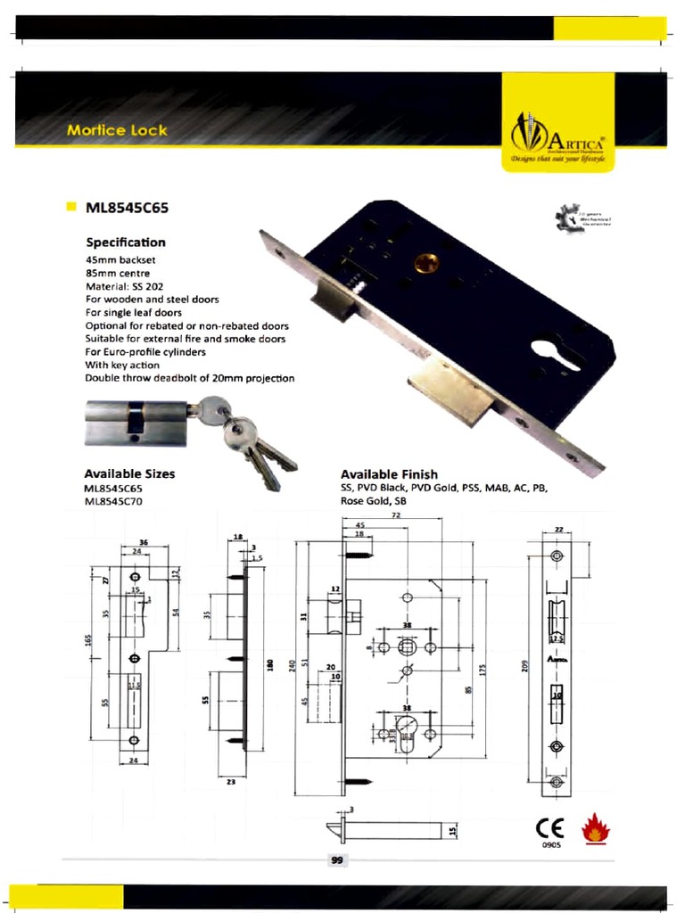 Artica - Mortice Lockset | PDF