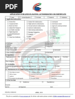 CAAP Form 542: Airman License Application | PDF | Aviation | Transport
