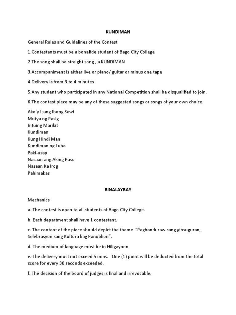 KUNDIMAN | PDF | Language Arts & Discipline | Foreign Language Studies