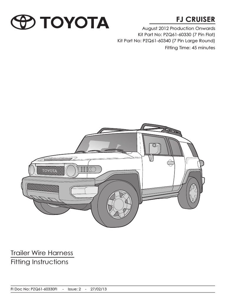 Towing PZQ61-60330 - FJ - Cruiser - TWH - Issue - 2 - A5 - Booklet ...