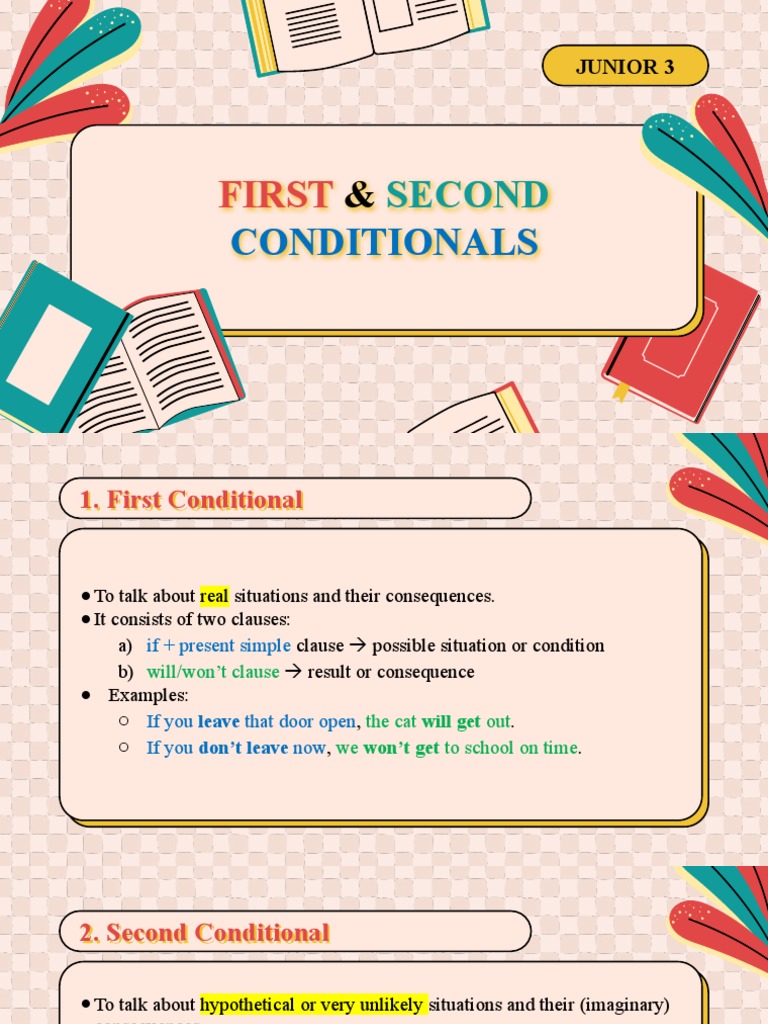 First and Second Conditionals | PDF