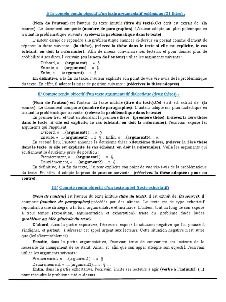 Compte Rendu Objectif Et Critique 3as Avec Applications (3) .Docx ...