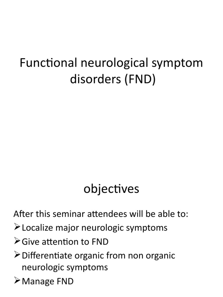 Understanding Functional Neurological Disorders | PDF | Neurology ...