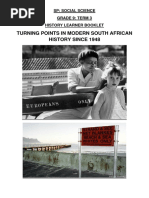 Grade 9 History Term 3 Notes First Part | PDF | Apartheid | Social Science