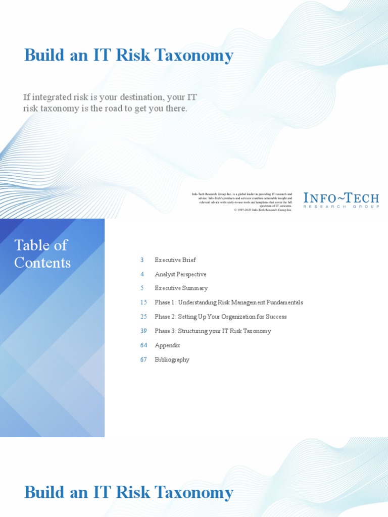 It Build An IT Risk Taxonomy Phases 1 3 1 | PDF | Risk | Enterprise ...