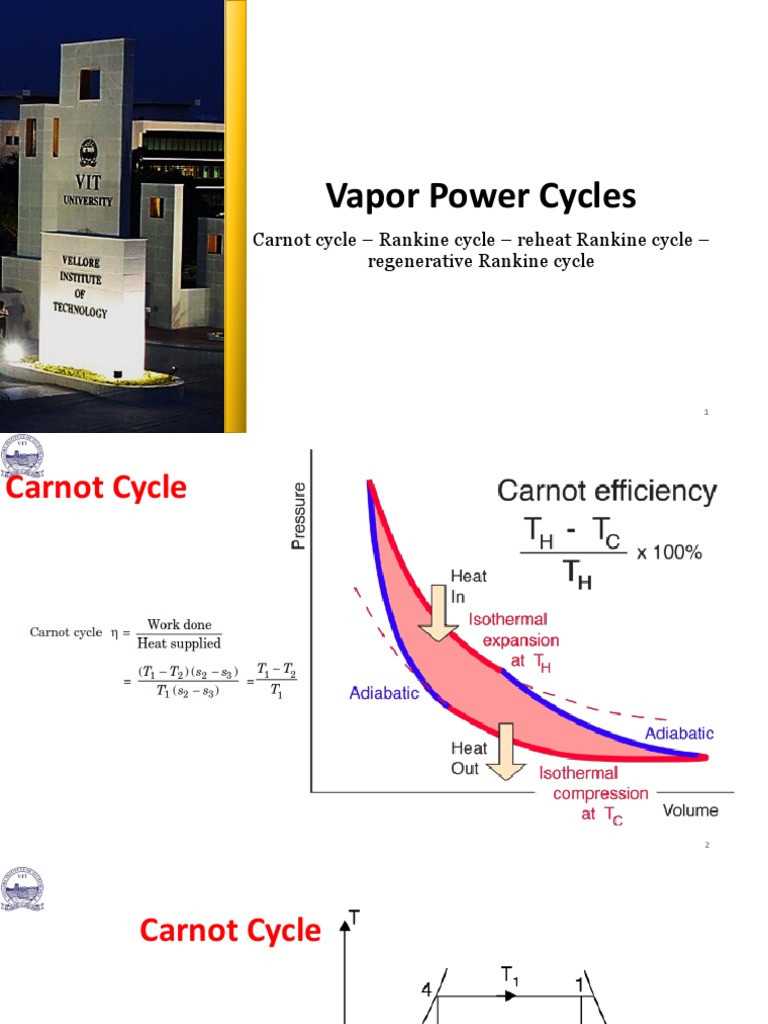 Vapor Power Cycles | PDF | Steam | Gases