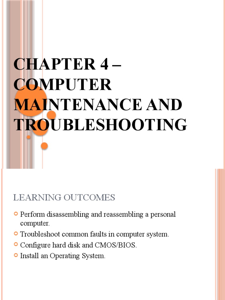 Chapter 4 - Computer Maintenance and Troubleshooting | PDF | Bios | Computer Hardware
