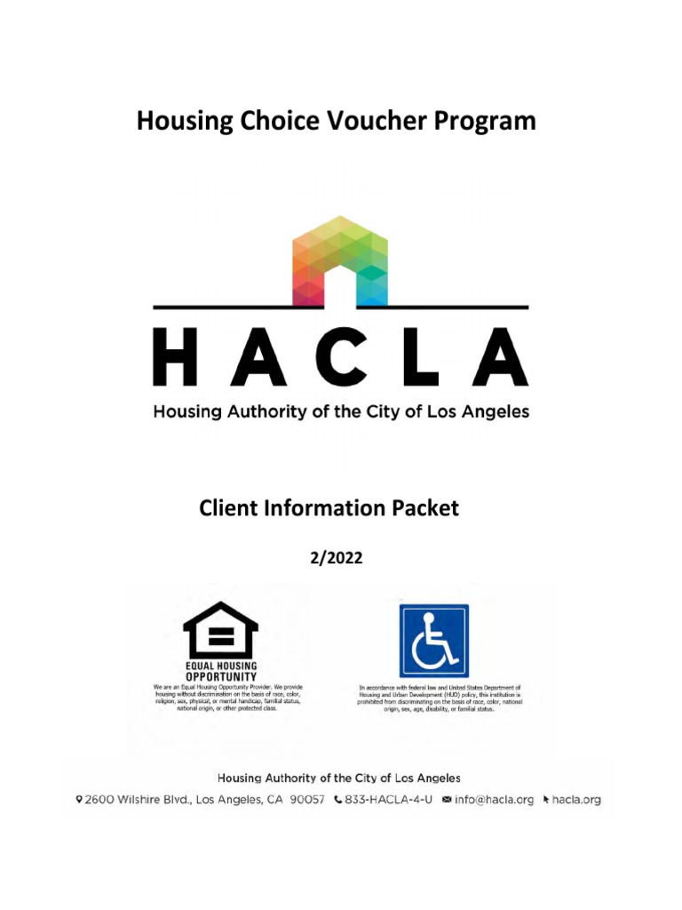 Housing Choice Voucher Program Guide | PDF | Section 8 (Housing) | Lease