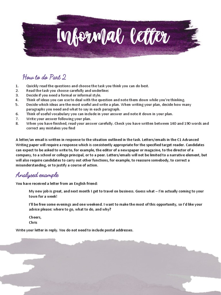 Informal Letter | PDF